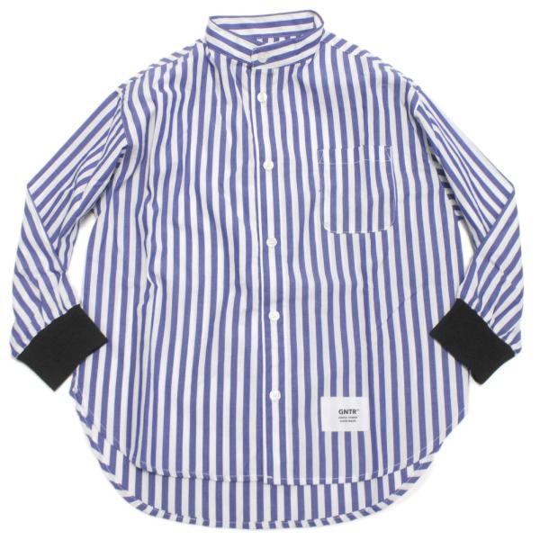 GENERATOR ジェネレーター“ジェネレーター”のバンドカラーシャツ定番とも言える毎シーズン人気のバンドカラーデザイン。さわやかな印象のストライプブロードの生地。どんなものにも合わせやすいベーシックなカラー展開。袖口はリブ仕様でお子様に...