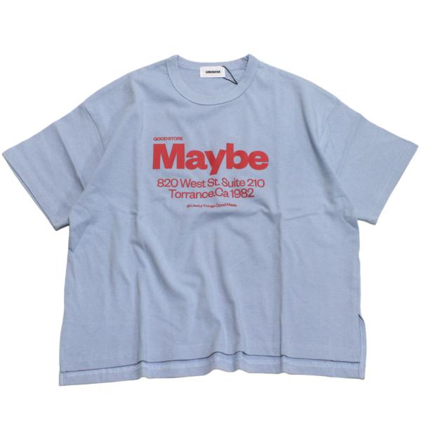 GENERATOR ジェネレーター“ジェネレーター”のMaybe Tシャツコーデに映えるカラープリント。着回しに便利なロゴTシャツ。生地は柔らかな綿100％の天竺生地を使用。ゆったりルーズな着こなしにおすすめのビッグシルエット。計算されたシ...