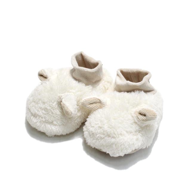 mocmof モクモフ“モクモフ”のぬいぐるみブーティーご自宅用はもちろんのことギフトにもおすすめのベビーブーティー。ふんわりと柔らかなボア素材を採用したアイテム。カラーでそれぞれ異なるアニマルモチーフデザイン。足首部分は締め付けの少ないベ...