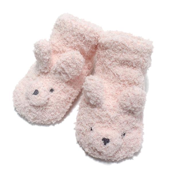 mocmof モクモフ“モクモフ”のマシュマロニット アニマル ソックスマシュマロのようなふんわり優しい肌触りのソックスです。立体感のある動物デザインがとってもキュート足裏には滑り止め付きで、立っちの時も安心◎ベビーカーなどでの移動の時、さ...