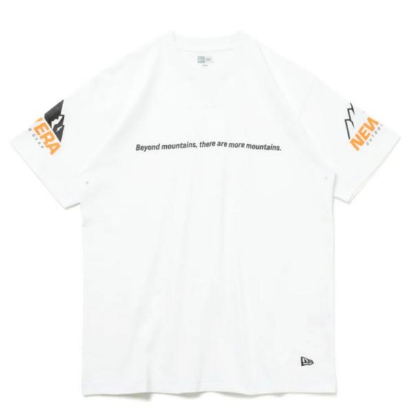 NEW ERA ニューエラ“ニューエラ”の【OUTDOOR】  BEYOND MTN SS CT TEEアウトドアモチーフのオリジナルロゴデザインを両袖にレイアウト。襟もとにガセット、脇下にアイレットを配したアウトドア仕様のボディ。シルエッ...