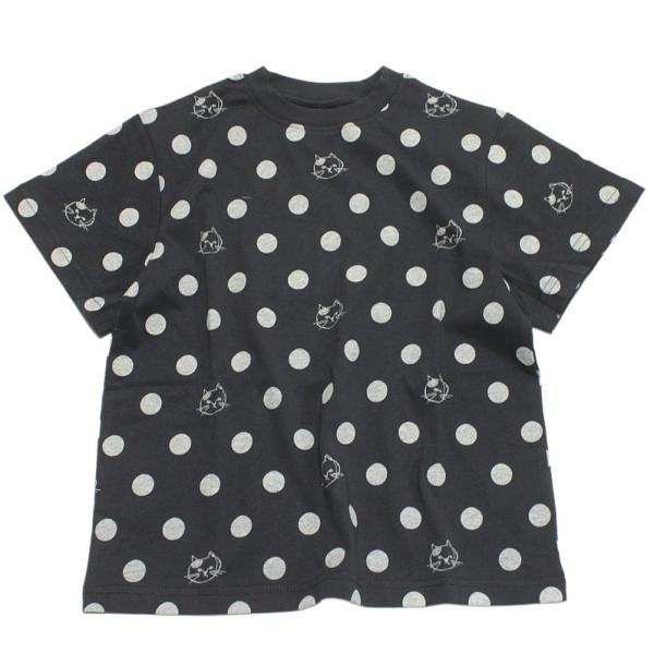 NEEDLE WORKS ニードルワークス“ニードルワークス”の猫柄ワイドTシャツドット柄の中に猫のイラストをレイアウト。ゆったり着れるワイドシルエットの半袖Ｔ。ボディは肌触りのいい綿100％です。子供から大人まで着回しやすい1枚です。関連...