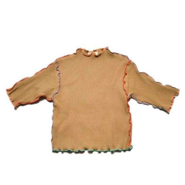 NEEDLE WORKS ニードルワークス“ニードルワークス”の【NeWo】メローTシャツ柔らかいリブ素材を採用した長袖Ｔシャツ。カラフルな配色メロウがポイント。同素材のパンツとセットでもおすすめ。関連キーワード:ベビー BABY 女の子 ...