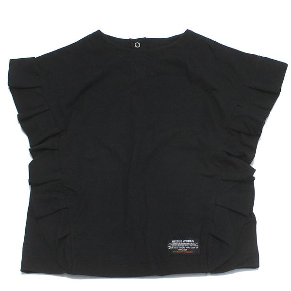 NEEDLE WORKS ニードルワークス“ニードルワークス”のフレンチスリーブTシャツ袖口に大胆にフリルをあしらったフレンチスリーブのTシャツ。シンプルな無地で着回しやすいデザインです。柔らかな着心地のコットンポリエステル地バックネックは...