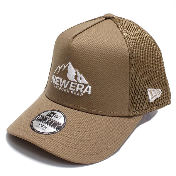 NEW ERA KIDS ニューエラキッズ“ニューエラキッズ”の【OUTDOOR】 YOUTH 9FORTY A-FrameTR SPCR NEOG CAPアウトドアモチーフのロゴを正面に配置。サイドとリア部分はメッシュ素材で通気性がよく、...