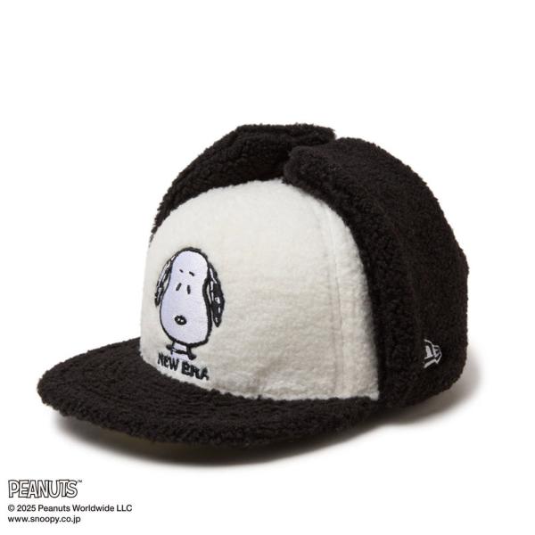NEW ERA KIDS ニューエラキッズ“ニューエラキッズ”のYOUTH 59FIFTY DOGEAR PEANUTS SNOOPY FACE CAPスヌーピーをモチーフにした配色に加え、ボリュームのあるボア素材で柔らかく温かな印象。耳当...