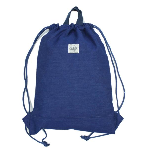 Ocean＆Ground（GOODS） オーシャン＆グラウンドグッズ“オーシャン＆グラウンド”BLUEBLUEナップサックシンプルなデザインのデニム地を採用。大判サイズなので体操服入れに重宝しそうなサイジング。紐は自由に長さ調節が可能。関連...