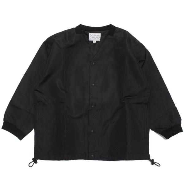 Ocean＆Ground オーシャン＆グラウンド“オーシャン＆グラウンド”のノーカラースナップカーディガン防水・防汚加工を施したライトアウター。リップストップ地で丈夫なうえ、軽量。フロントはスナップボタン開きで羽織としても最適。シンプルで無...