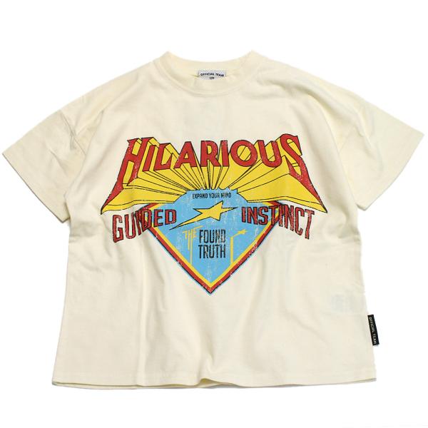 OFFICIAL TEAM オフィシャルチーム“オフィシャルチーム”の製品染めHILARIOUSロゴ Tシャツ製品染めによる味のあるカラーが魅力のプリント。USED感のあるプリントがインパクト抜群です。ゆったりとしたワイドシルエットが特徴。...