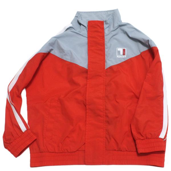 OFFICIAL TEAM オフィシャルチーム“オフィシャルチーム”のFATHERロゴ ウインドブレーカー適度なハリのあるタフタを使用したウインドブレーカー。バイカラーのデザインに既視感のあるプリントがアクセント。ファスナーを前立てで隠し、...