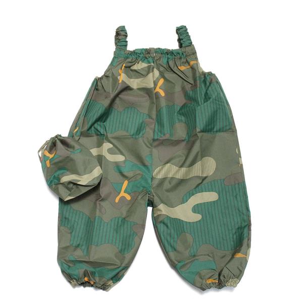 392plusm サンキューニ プリュス エム“サンキューニ プリュス エム”のcamouflage jumpsuitお砂場遊びにぴったりなポリエステル素材のジャンプスーツ。肩紐、脇、胸、足口はゴムで体にフィット。レインコートとしてもお使い...