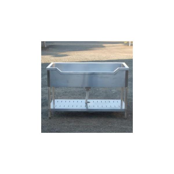 タニコー 業務用 ステンレス 1槽 舟形 シンク W1200 D600 H800mm TX-F-120NB 槽内寸W1115D475深200mm 舟型 BSF1-126　 商品は中古品です。      多少の傷汚れあります。    状態画像...