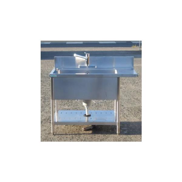 タニコー 食洗機 用 ステンレス 1槽 ソイルド シンク W1120 D650 H810(+150)ｍｍ 槽内寸W798D448深270厨房 食器洗浄機 左槽       商品は中古品です。    多少の傷汚れあります。    状態画像にて...