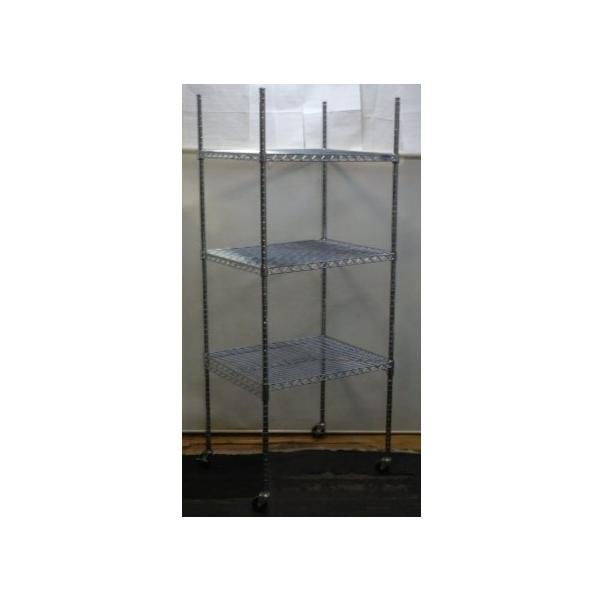 (個人宛不可)アイリス メタルラック 3段 キャスター付 W770 D620 H1870mm ワイヤーラック エレクター 棚 エレファント商品は中古品です。    多少の傷汚れあります。    状態画像にて判断願います。    分解して発送...
