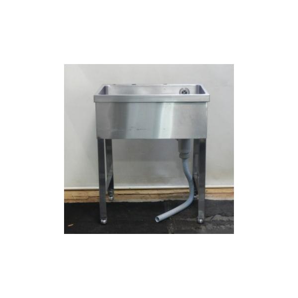 業務用 ステンレス 1槽 シンク W650 D470 H800mm  厨房 槽内寸W61D39深23cm W65D47cm 水栓穴、ビス穴あり  商品は中古品です。    多少の傷汚れあります。    状態画像にて判断願います。　 よろしく...