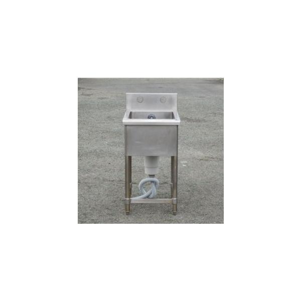 2 業務用 ステンレス 1槽 シンク W450 D600 H800(+150)mm 厨房 槽内寸 W37D46深27cm W45D60H80(+15)cm     商品は中古品です。    多少の傷汚れあります。    状態画像にて判断願い...