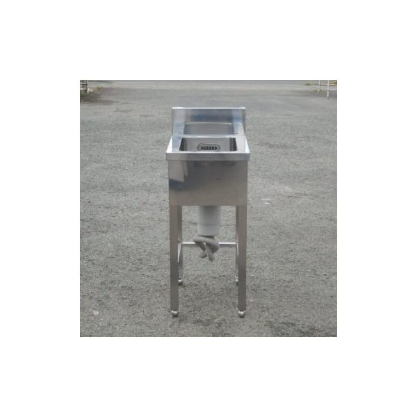 業務用 ステンレス 1槽 シンク W400 D600 H850(+150)mm 厨房 槽内寸W284D463深240mm W40D60H85(+15)cm     商品は中古品です。    多少の傷汚れあります。    状態画像にて判断願い...