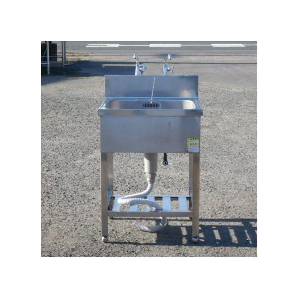 2 業務用 ステンレス 1槽 シンク W600 D600 H800(+150)mm 厨房 槽内寸W525D470深240mm W60D60H80cm　商品は中古品です。    多少の傷汚れあります。    状態画像にて判断願います。 アジャ...