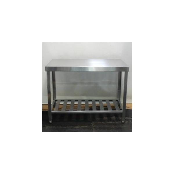 業務用 ステンレス  作業台 W1000 D630 H750ｍm 厨房  架台 オーブン スチコン 台 ガス台 コンロ台 W100 D63 H75cm 隙間  商品は中古品です。        多少の傷汚れあります。        状態画像...
