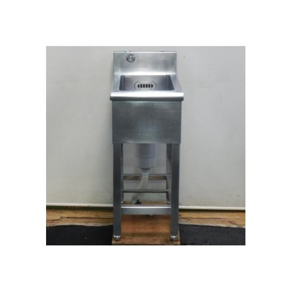 業務用 ステンレス 1槽 シンク W350 D600 H800(+115)mm 厨房 槽内寸W27D45深24cm 小型 手洗い 流し W35D60H80cm   商品は中古品です。    多少の傷汚れあります。    状態画像にて判断願い...