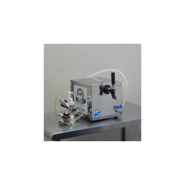 ニットク 氷冷式 1口 ビール サーバー CP-2 ビア ディスペンサー W240mmD280(+100) H240mm キリンヘッド 減圧弁付 電源不要 　商品は中古品です。   多少の傷汚れあります。     　ヘッドキリン製です。  ...