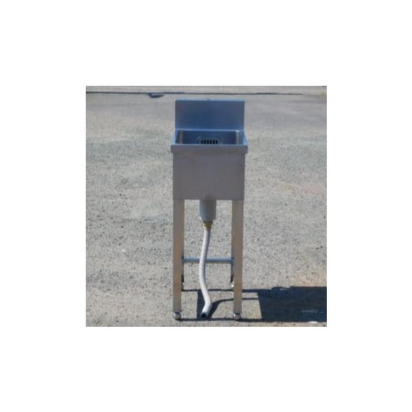 業務用 ステンレス 1槽 シンク W350 D600 H840(+150)mm 厨房 槽内寸W31D48深24cm 小型 手洗い 流し W35D60H84cm   商品は中古品です。    多少の傷汚れあります。    状態画像にて判断願い...