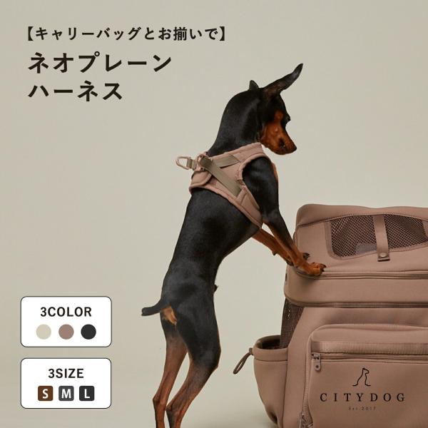 ★1,500円OFF★【 CITYDOG ネオプレーンハーネス 】人気キャリーバッグとお揃いのハーネス。軽量素材なのでストレスフリー、バックル仕様で着脱簡単！[検索用] CITYDOG CITY DOG citydog city dog シ...