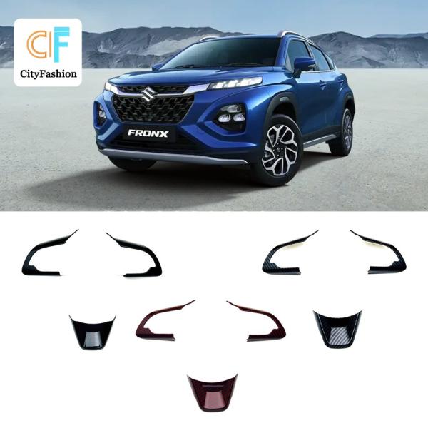 Suitable For 24 スズキ Fronx Modified Steering Wheel Special Decorative Patch Steering Wheel Multi-function Button Frame