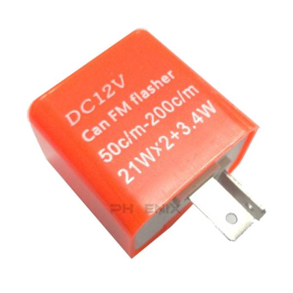 No-1773■汎用品：DC12V/2ピン■サイズ　高さ：約35mm/横：約35mm/奥行：24mm■回路　L:ウインカー（バルブ）側接続　B：バッテリープラス側接続■全ての車両に使える保証は致しかねます。※入荷ロットにより、回路のB：バッ...