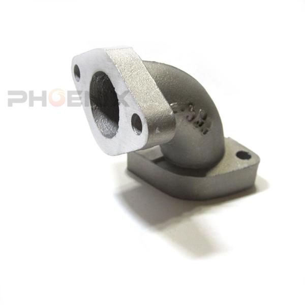 No-5031■商品内容： 首振り マニホールド ■画像が出品物の全てでございます。■サイズ：画像をご覧ください。■内径IN/OUT：約24mm■エンジン側取付穴ピッチ：約45mm■キャブレター側取付穴ピッチ：約48mm