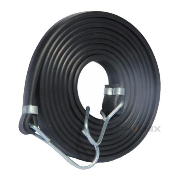 No-7537■商品内容：ゴムバンド 幅約16mmｘ長さ3.5M (1本)■カラー：ブラック(黒)■サイズ：画像をご確認ください。●丈夫なゴムバンドで様々な用途に使用できます。　トラックの幌張り用、荷物の固定に。　自転車、バイクの荷物の固定...