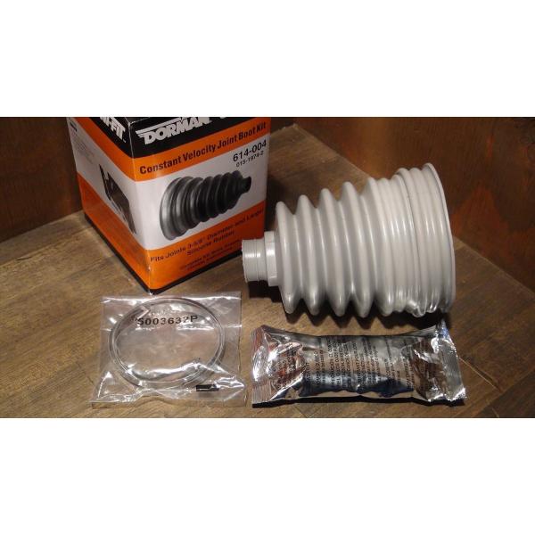 DORMANのドライブシャフトブーツ インナー（デフ側）です。88-97年 K1500 K2500 K350092-97年 サバーバン ブレイザー タホ ユーコン4WD★ネオプレーンラバータイプの汎用品です。★97年モデルは適合しない場合が...