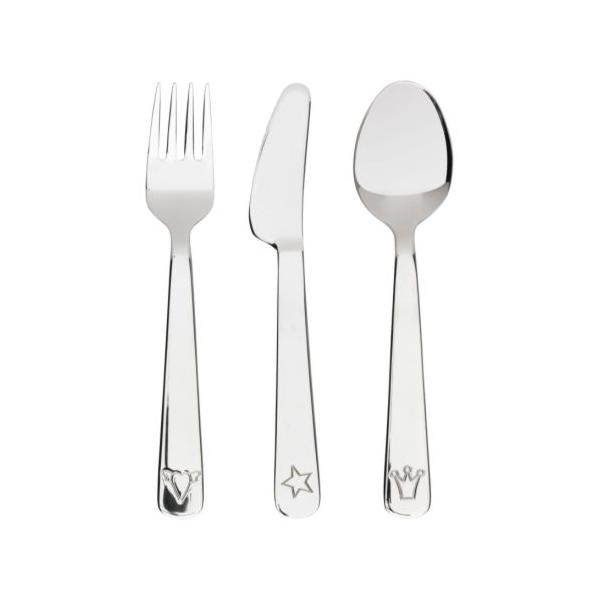 ナイフの刃先には、食べ物を切り分けやすいよう、ギザギザがついていますナイフは、縁の立ち上がったお皿でも、食べ物を切れるようデザインされています対象年齢：3歳以上食器洗い乾燥機対応ステンレススチール※※送料無料除外エリア(北海道・沖縄・離島)...