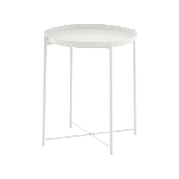 トレイは取り外してお盆として使えますトレイの縁が立ち上がっているので、載せたものが滑り落ちず、持ち運びが簡単です粉体塗装のスチール製なので、耐久性に優れ、お手入れが簡単ですソファの前からお気に入りのアームチェアの前へなど、テーブルごと移動す...