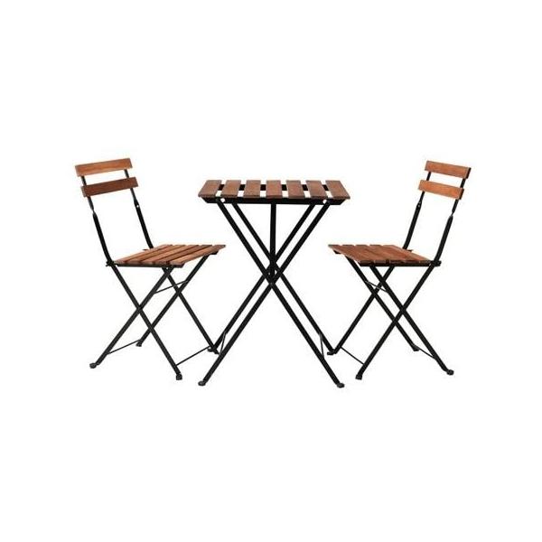 ★★お得なセット売り商品。テーブル一脚とチェア二脚のセットです。★★チェアサイズ(チェアは二脚です)幅: 39 cm奥行き: 40 cmシートの幅: 39 cmシートの奥行き: 28 cmシートの高さ: 45 cm高さ: 79 cmテーブル...