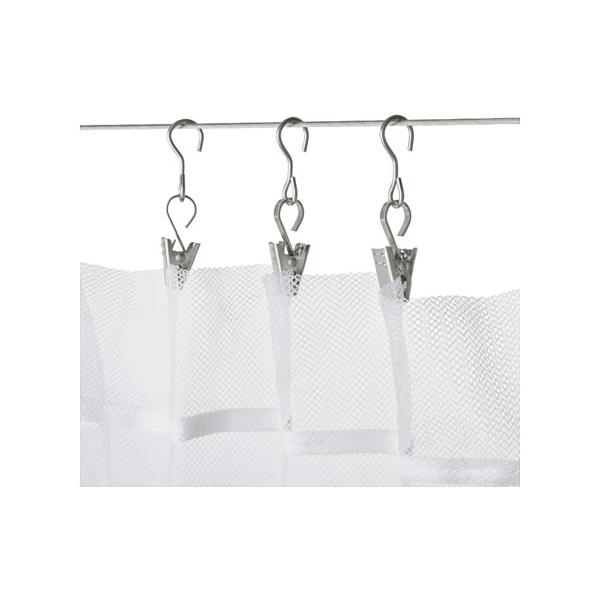 パッケージ個数: 24 ピース- クリップでカーテンをはさんで、カーテンワイヤーにつるせますステンレススチール製。湿度の高い場所でも使用できますきれいな布でから拭きしてくださいステンレススチール※※送料無料除外エリア(北海道・沖縄・離島)も...