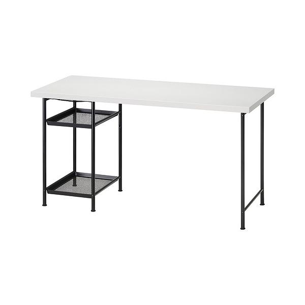 商品サイズ長さ: 140cm幅: 60cm高さ: 73cm素材天板繊維板 アクリル塗装 プラスチックエッジ ハニカム構造ペーパーパッキング((リサイクル材料含有率70％) パーティクルボード 透明アクリルラッカー 繊維板テーブル用脚 収納付...