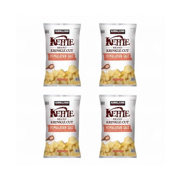 商品の特徴 内容量　907gx4袋 原材料：じゃがいも（遺伝子組替でない）、植物油、食塩 トランス脂肪酸ゼロ  商品の詳細 カークランドシグネチャーのポテトチップス　ヒマラヤンソルト味です。 皮付きのまま揚げた、噛み応えのあるウェーブカット...
