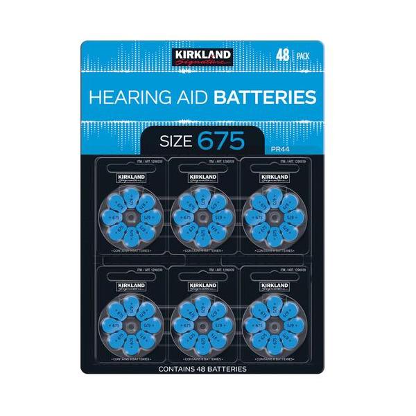 商品の特徴48粒入り (8粒 x 6シート)1.45 Volt無水銀空気亜鉛電池原産国：ドイツ商品の詳細カークランドシグネチャーの補聴器用空気電池です。48粒入り (8粒 x 6シート)補聴器用電池の寿命に影響を及ぼす要因・騒音環境騒がしい...