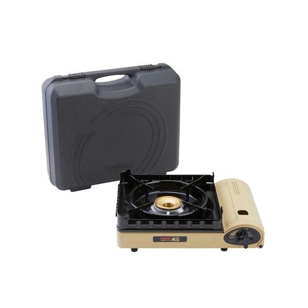 商品の特徴屋内外兼用モデルダブル風防ユニットを搭載した風に強いカセットコンロ持ち運びと収納に便利な収納ケース付き最大発熱量：3.5kW (3,000 kcal/h)商品の詳細屋内外で使用できるので、お部屋での使用はもちろん、アウトドアやキャ...