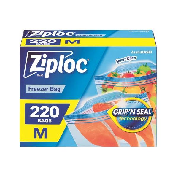 商品の特徴コストコオリジナル！220枚入った大容量パックです。細かい凸凹がついたオープンタブで開けやすいジッパーバッグです。2種類のジッパーで、簡単・スムーズな開閉性と高い密封性を両立しました。冷凍保存から電子レンジ解凍まで使えます。日付や...