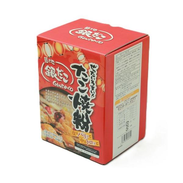 商品の特徴築地銀だこ監修。特別に配合したたこ焼粉。だし感しっかりで、トッピングせずそのままでも美味しく召し上がれます。内容量：200g × 5袋商品の詳細築地銀だこ監修のたこ焼粉です。外はカリっと、中はトロっとしたたこ焼を、ご家庭にあるたこ...