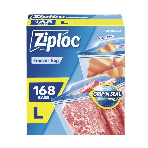 商品の特徴コストコオリジナル！168枚入った大容量パックです。細かい凸凹がついたオープンタブで開けやすいジッパーバッグです。2種類のジッパーで、簡単・スムーズな開閉性と高い密封性を両立しました。冷凍保存から電子レンジ解凍まで使えます。日付や...