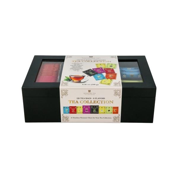 商品の特徴ハーブティーと紅茶をブレンドした、個性豊かな8種類のフレーバー。透明窓付きのエレガントな木箱に入っていますご自宅、オフィス、ギフトに適しています商品の詳細木製のティーボックスの中には、8種類のフレーバーティーバッグが120個、個包...