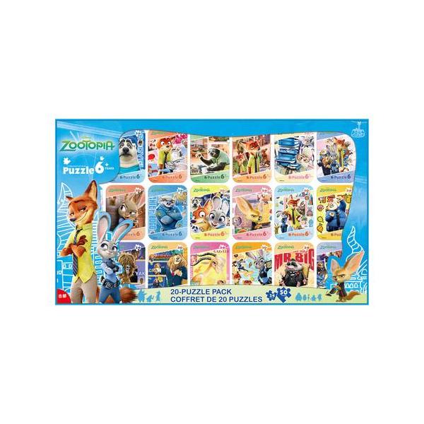 商品の特徴20ピースのパズルセット。それぞれユニークなデザインで、20回楽しめます！コンパクトなブリキ箱入りで、収納やコレクションに便利です。パズルピースは24ピースと50ピースの2種類があり、幅広い年齢のお子様にお楽しみいただけます。パズ...