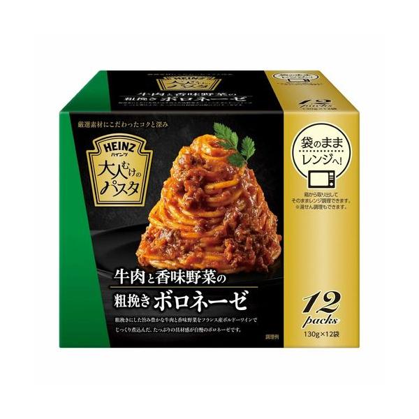商品の特徴粗挽きにした旨味豊かな牛肉と香味野菜をフランス産ボルドーワインでじっくり煮込んだ、たっぷりの具材感が自慢のボロネーゼです。袋のまま電子レンジ調理が可能です。商品の詳細”厳選されたこだわりの味を手軽に味わえるパスタソース”というコン...
