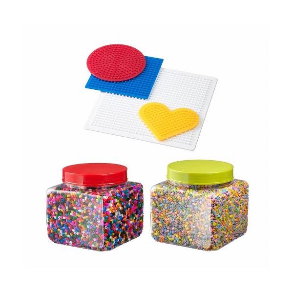 ★PYSSLA ピッスラ アイロンビーズx2個 ビーズシェープの3点セットになります★【ビーズシェープ4個セット】商品番号：a10167867幅: 17cm高さ: 2cm長さ: 17cm重さ: 0.11 kg素材:ポリスチレンプラスチック ...