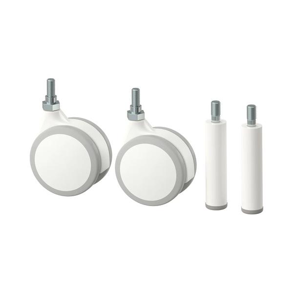 商品サイズ直径: 4.5cm最大荷重 キャスター: 15 kgパッケージ個数: 4 ピース素材車輪:ポリプロピレン .キャスターピン:スチール 亜鉛メッキお手入れ方法柔らかな布で水拭きしてください。汚れがひどい場合は、中性洗剤または石けんを...