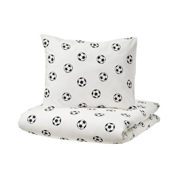 商品サイズ枕カバーの長さ:50 cm枕カバーの幅:60 cm掛布団カバーの長さ:200 cm掛布団カバーの幅:150 cm糸密度:152 平方インチ綿 80%, ビスコースレーヨン 20%この掛け布団カバーなら、小さなサッカーファンはきっと...