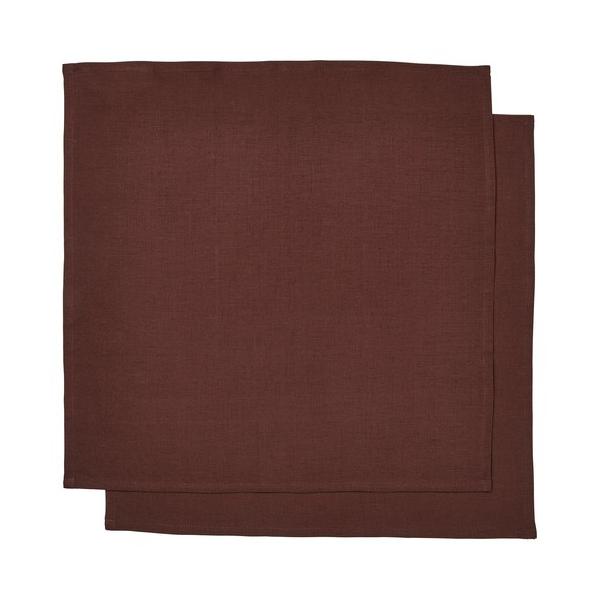 商品サイズ長さ: 50cmパッケージ個数: 2 ピース幅: 50cm素材リネン 100%お手入れ方法収縮率：4%以下洗濯機で洗えます(60度以下)漂白不可通常の温度(80度以下)でタンブル乾燥できます高温(200度以下)でアイロンをかけてく...